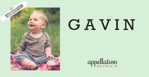 Baby Name of the Day: Gavin - Appellation Mountain