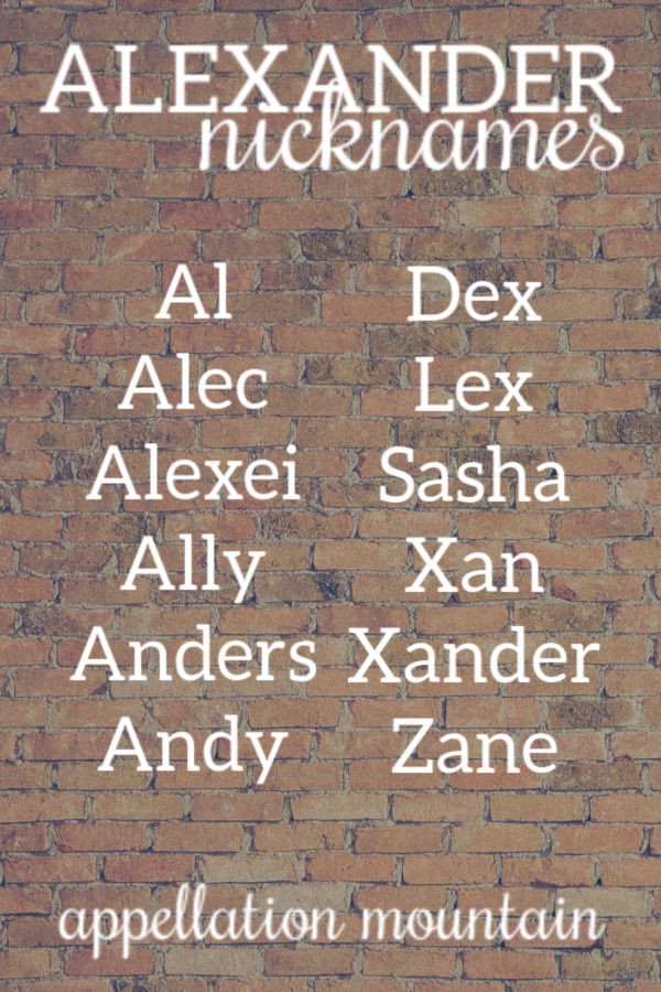 Unexpected Nicknames For Alexander Appellation Mountain