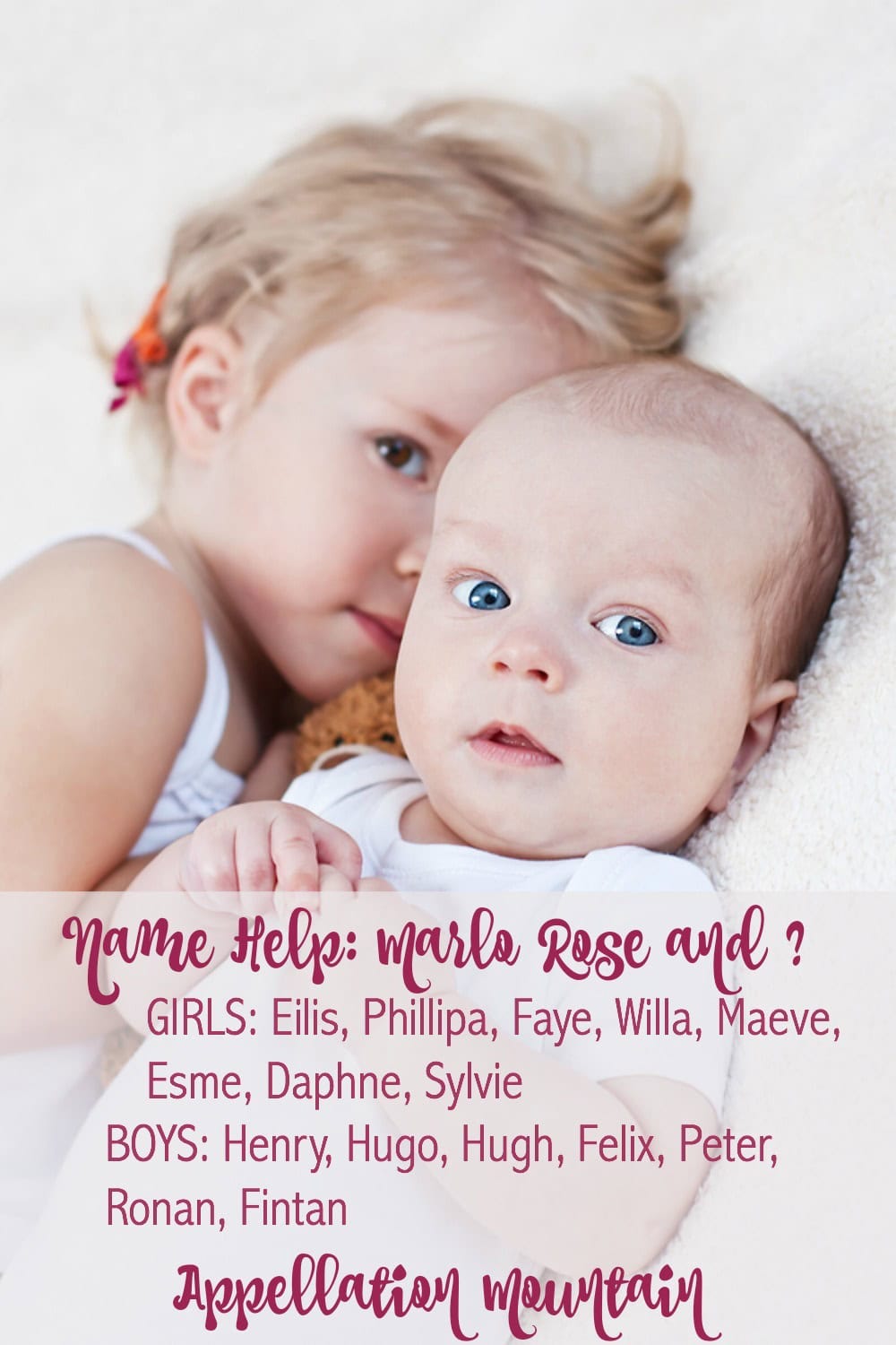 Name Help: Marlo Rose and ... - Appellation Mountain