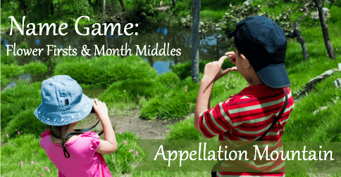 Name Game: Flower Firsts and Month Middles - Appellation Mountain