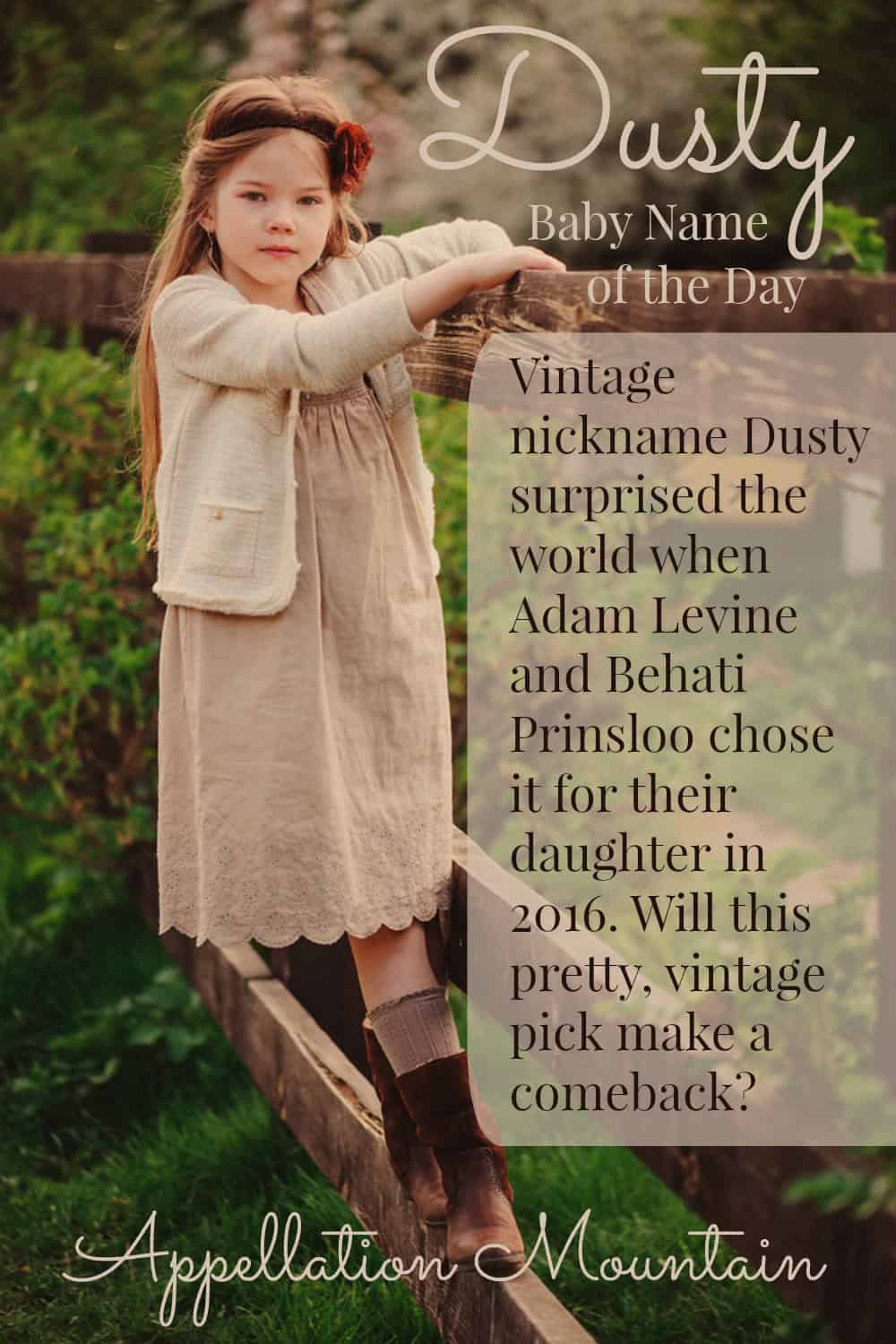 Dusty: Baby Name of the Day - Appellation Mountain