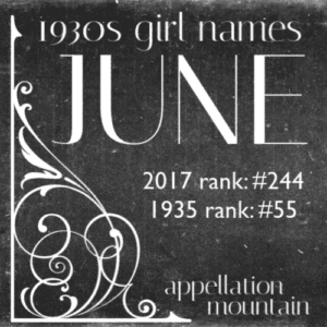 1930s Girl Names: Ready for Revival - Appellation Mountain