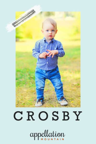 Baby Name of the Day: Crosby - Appellation Mountain