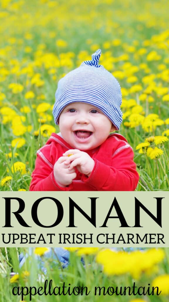 Baby Name Ronan: Upbeat Irish Charmer - Appellation Mountain
