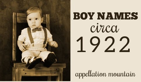 1922 Boy Names: Perry, Dexter, Fritz - Appellation Mountain