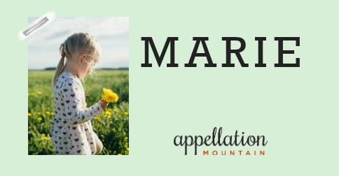 Baby Name Marie: Hidden Classic - Appellation Mountain