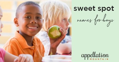 Sweet Spot Names for Boys: Familiar, Not Too Popular - Appellation Mountain