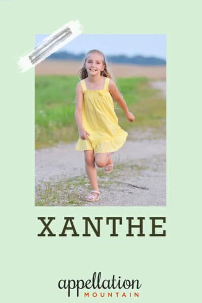 Baby Name Xanthe: Golden Meaning Meets Popular Sound - Appellation Mountain
