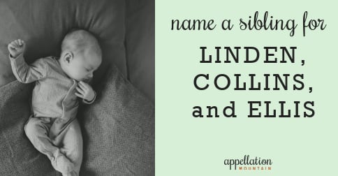 Name Help: A Sibling for Linden, Collins, and Ellis - Appellation Mountain