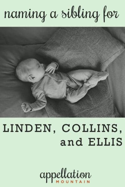 Name Help: A Sibling for Linden, Collins, and Ellis - Appellation Mountain