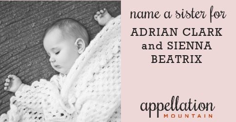 Finding the Right Name for Adrian and Sienna's Sister - Appellation ...