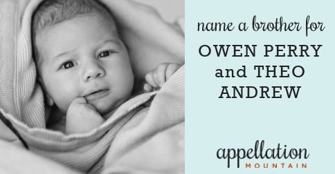 Boy Names Like Owen and Theo - Appellation Mountain