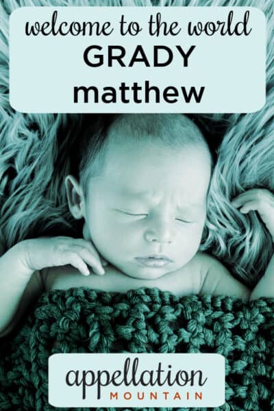 Welcome Grady Matthew - Appellation Mountain