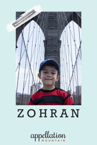 Baby Name of the Day: Zohran - Appellation Mountain
