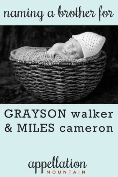 Naming a Brother for Grayson and Miles: Polished and Strong ...