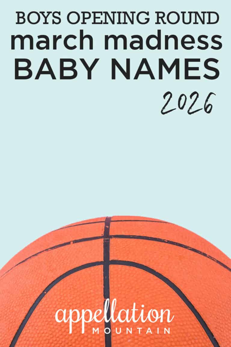 March Madness Baby Names 2026: Boys Opening Round - Appellation Mountain